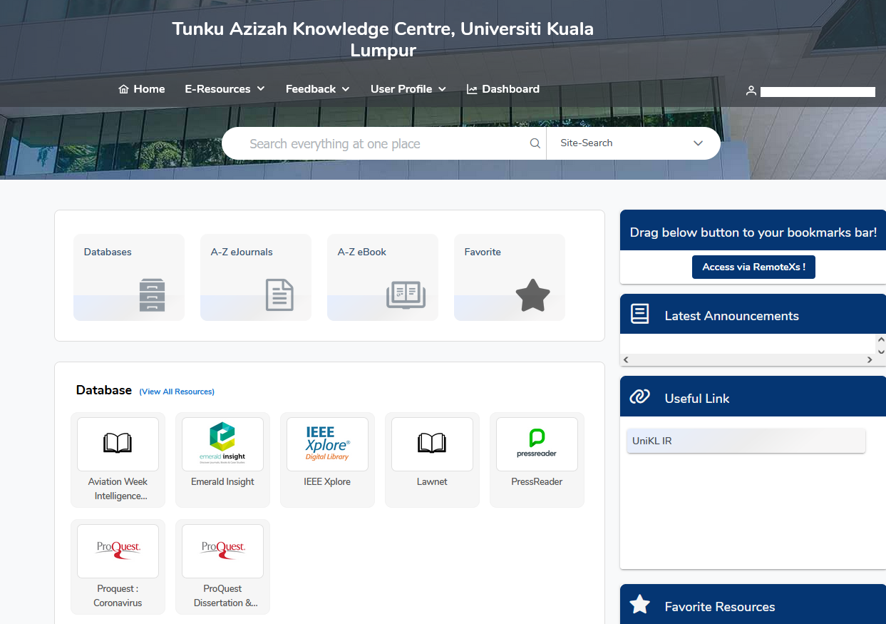 eResources | UniKL Library